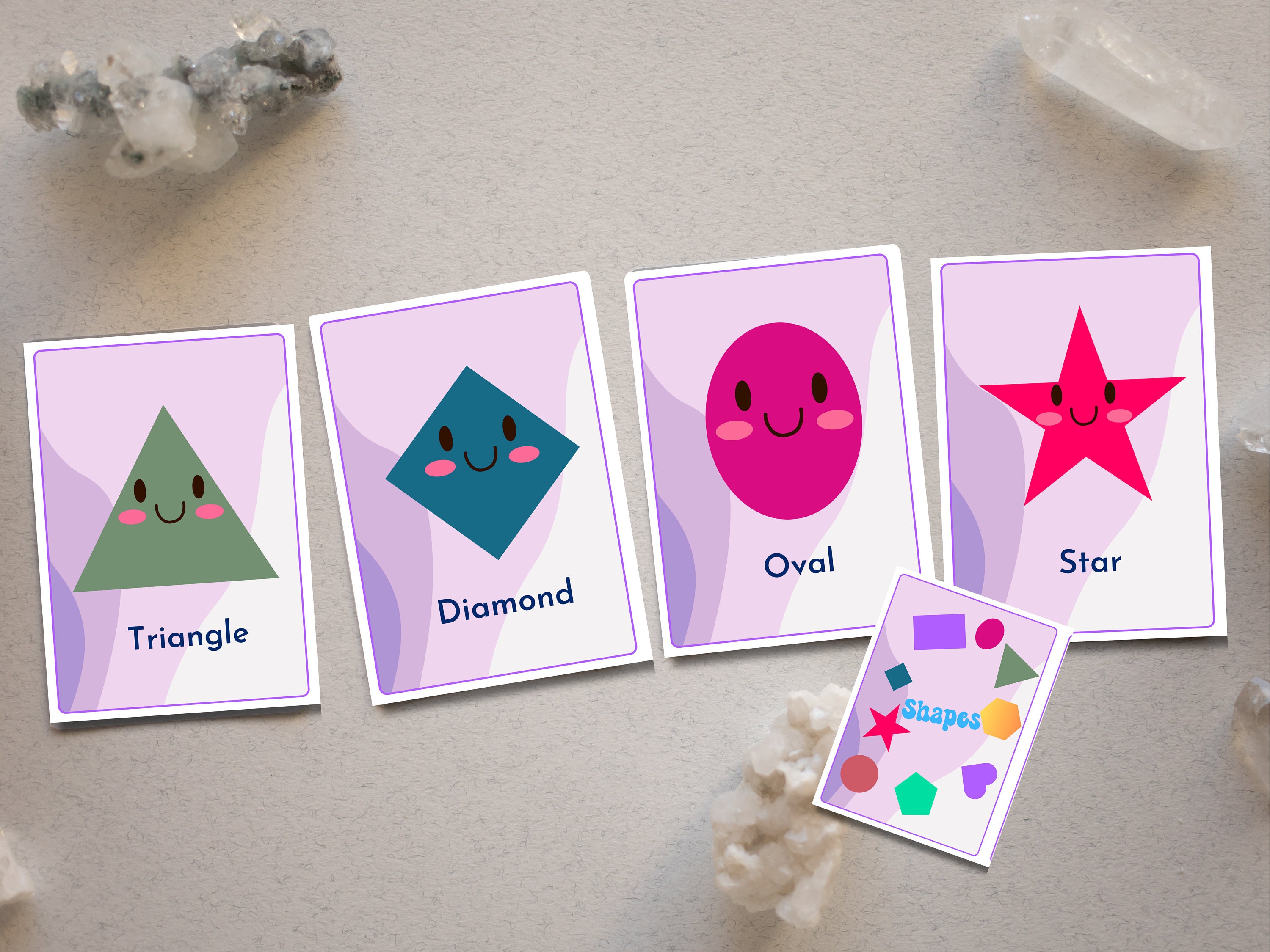 Shapes Flashcards Learn Shapes Toddler Shapes Flashcards Preschool ...