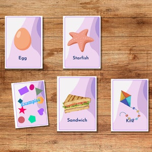 Shapes Flashcards Learn Shapes Toddler Shapes Flashcards Preschool ...