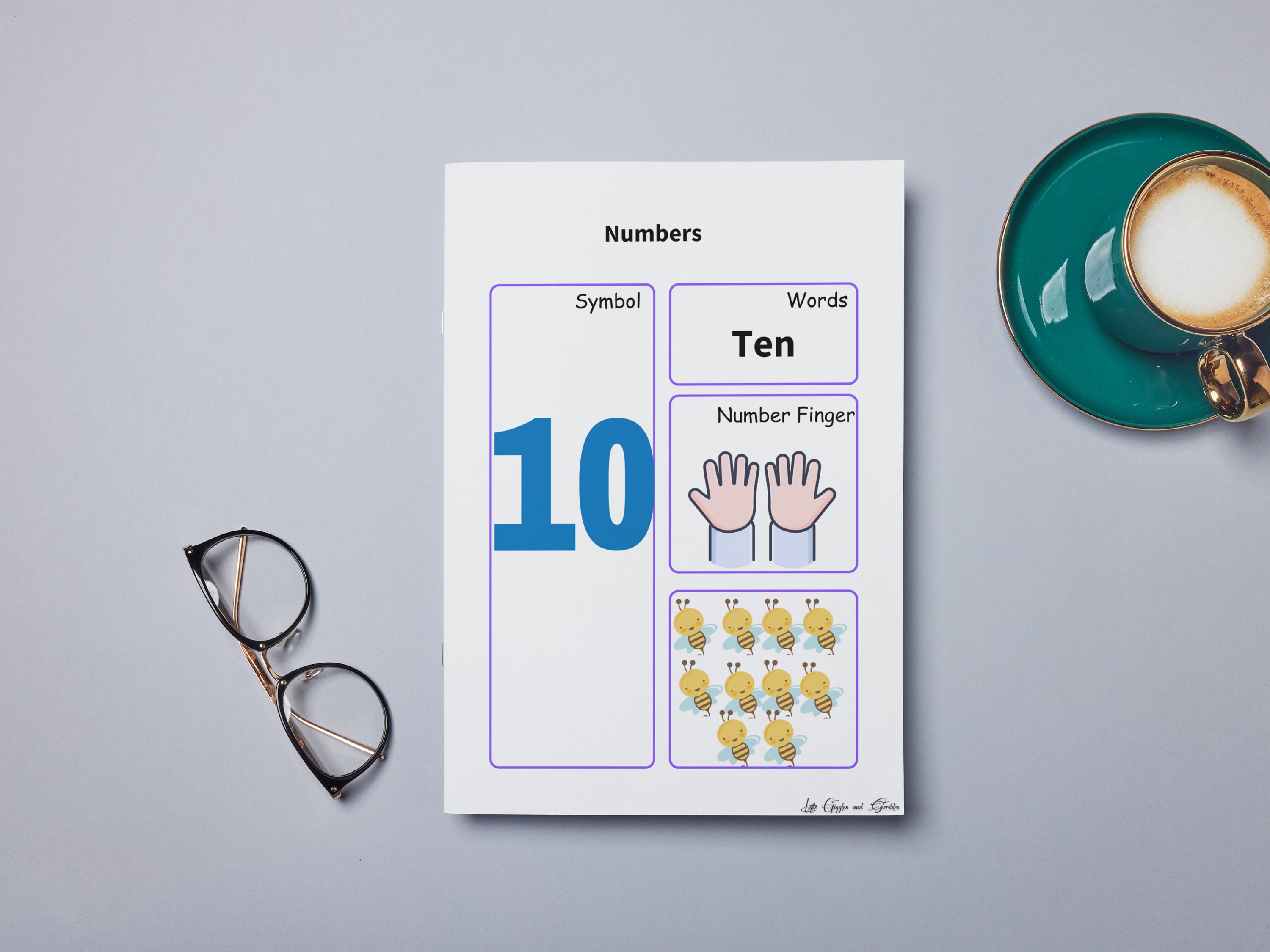 Numbers Learning Bundle Includes Numbers Flash Cards, Numbers Tracing ...