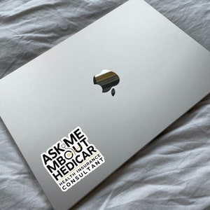 1 Pc "ask Me About Medicare" Vinyl Sticker , Sticker for Tablets Laptop ...