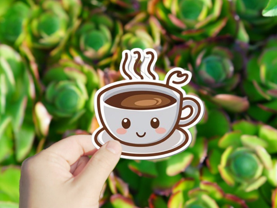 1 Pc Caffeine Smile Vinyl Sticker,sticker for Tablets Laptop Windows ...