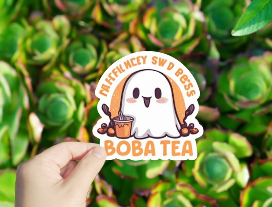1 Pc Boba Ghost Cheer Vinyl Sticker,sticker for Tablets Laptop Wall Car ...