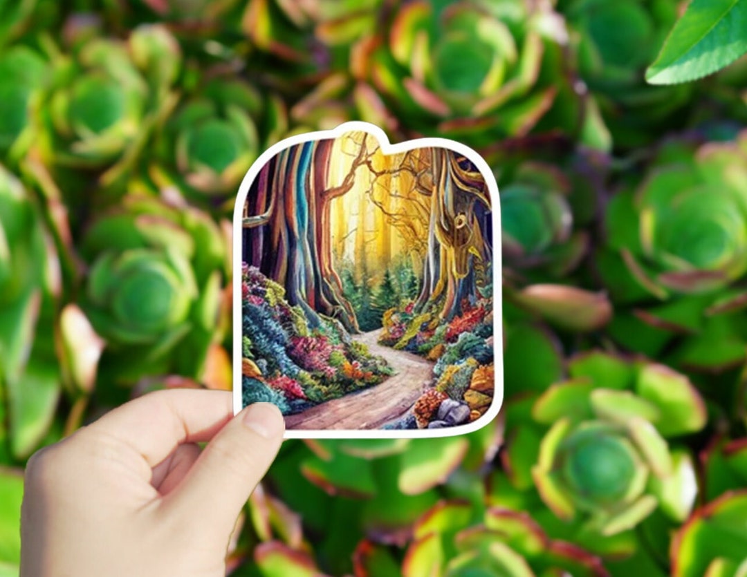 1 Pc Enchanted Forest Path Vinyl Sticker,stickers for Tablets Laptop ...