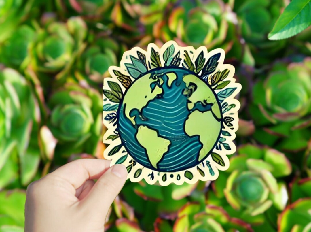 1 Pc Eco Earth Vinyl Sticker,sticker for Tablet Laptop Wall Car Windows ...