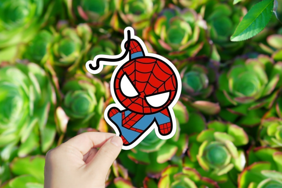 1 Pc Cartoon Spider-man Sticker, Vinyl Stickers, Digital Printing ...