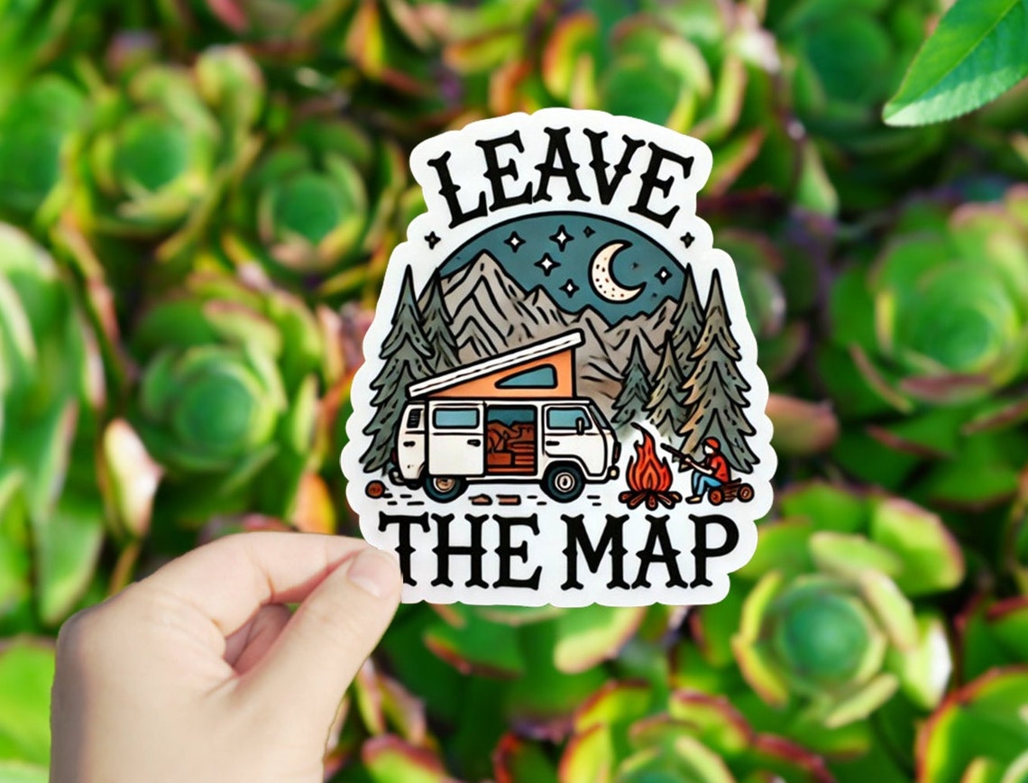 1 Pc Leave the Map Adventure Vinyl Sticker,stickers for Tablets Laptop ...