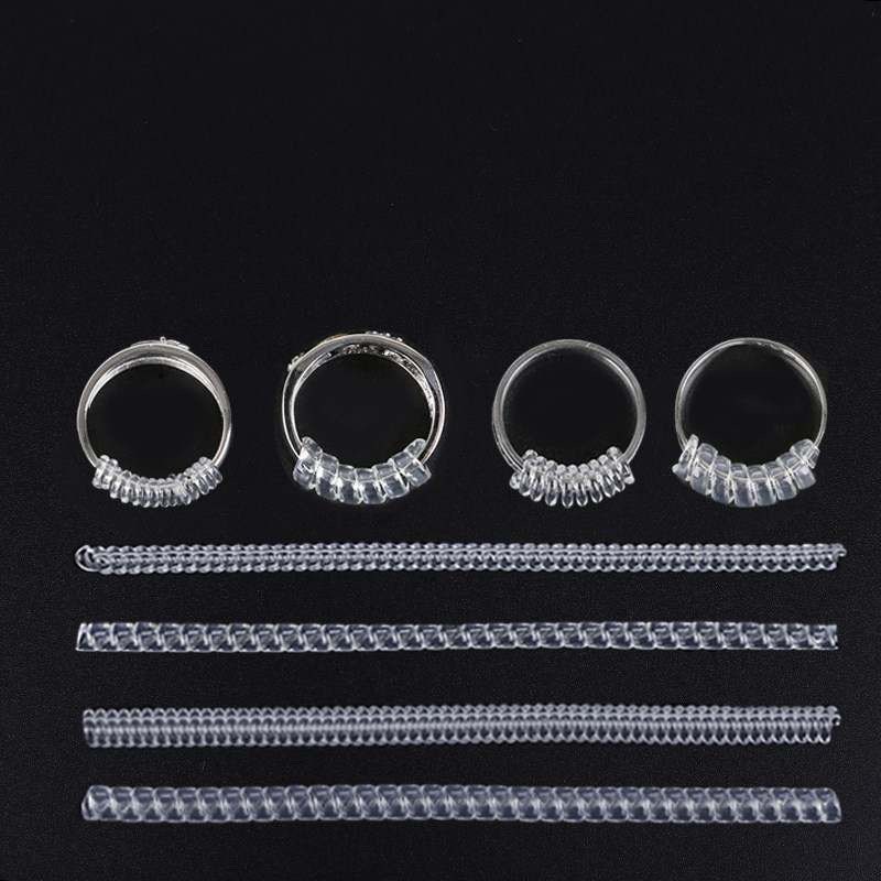 12 Pack of Ring Size Adjusters Includes 4 Sizes, Spiral-based ...