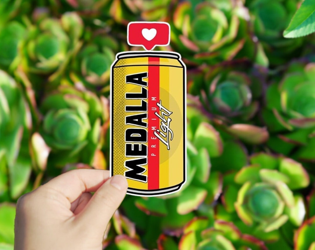 1 Pc Medalla Light Beer Vinyl Sticker,sticker for Tablet Laptop Wall ...