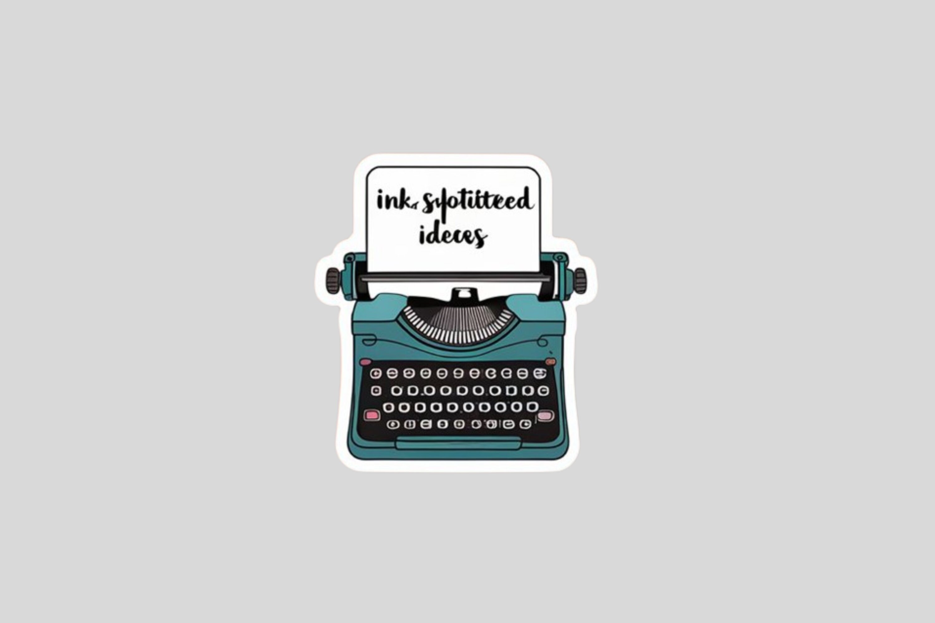 1 Pc Ink-splattered Ideas Vinyl Sticker,stickers for Tablets Laptop ...