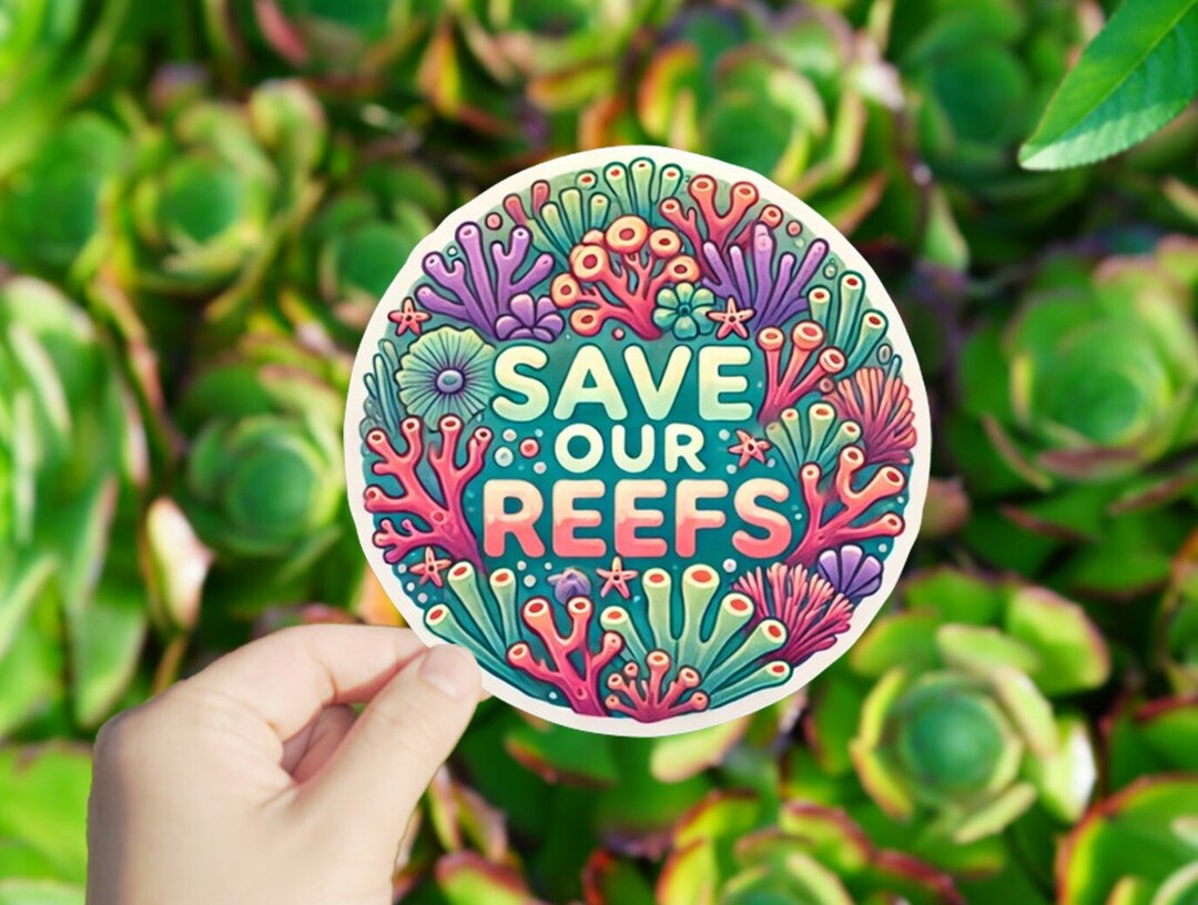 1 Pc Save Our Reefs Vinyl Sticker,sticker for Tablets Laptop Wall Car ...