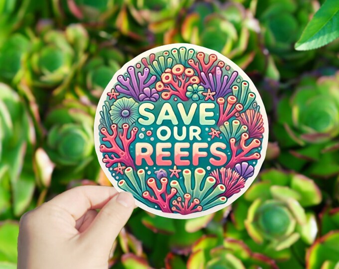 1 Pc Save Our Reefs Vinyl Sticker,sticker for Tablets Laptop Wall Car ...