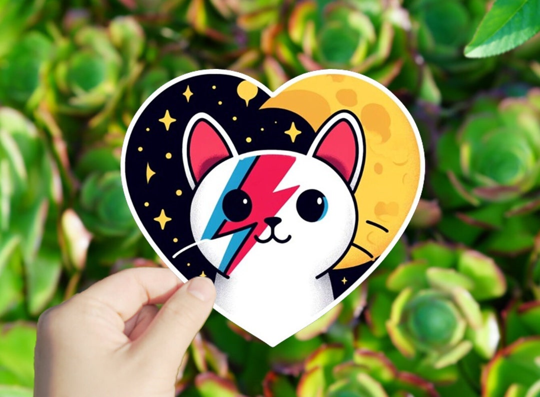 1 Pc Starman Cat Vinyl Sticker,stickers for Tablets Laptop Wall Windows ...