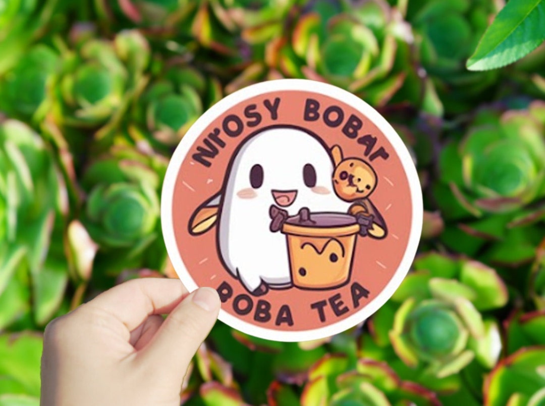 1 Pc Rosy Boba Tea Vinyl Sticker,sticker for Tablets Laptop Wall Car ...