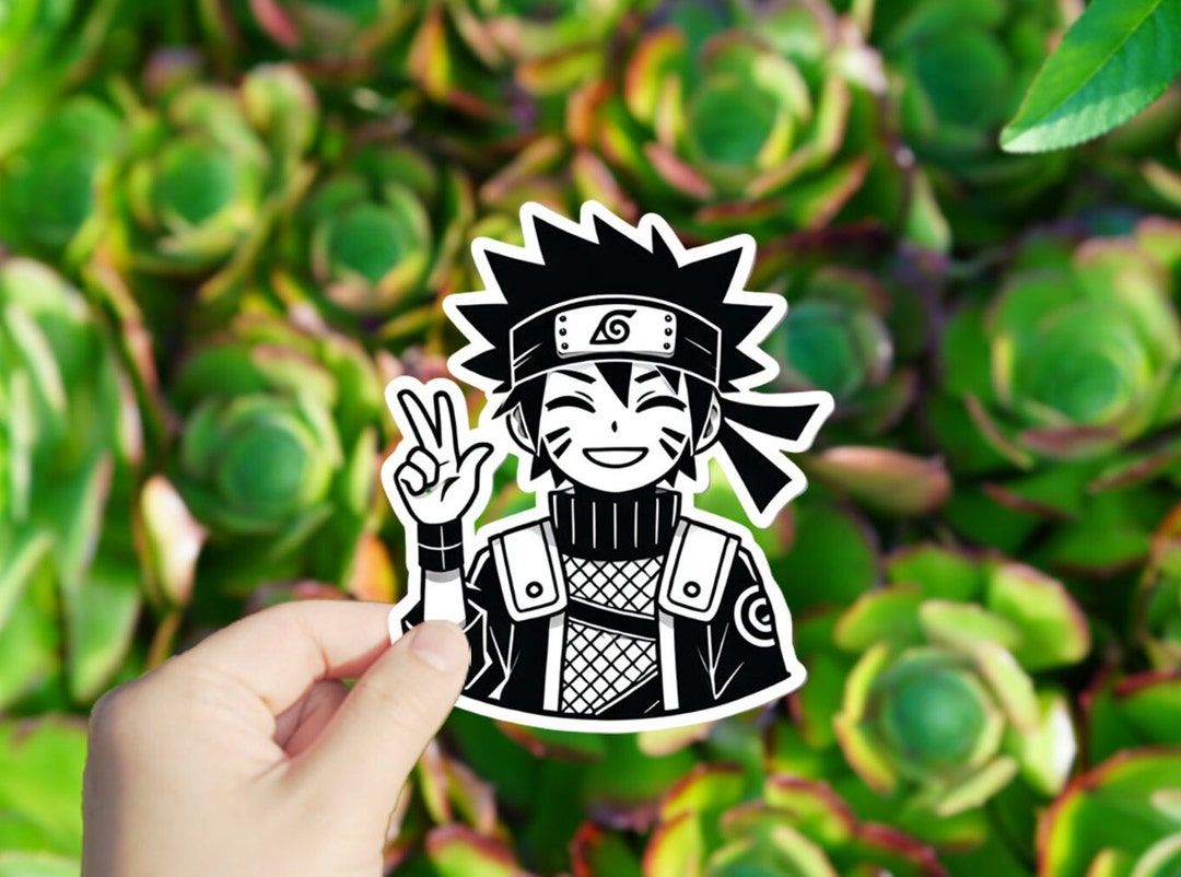 1 Pc Naruto Peace Sign Vinyl Sticker,sticker for Tablet Laptop Wall Car ...