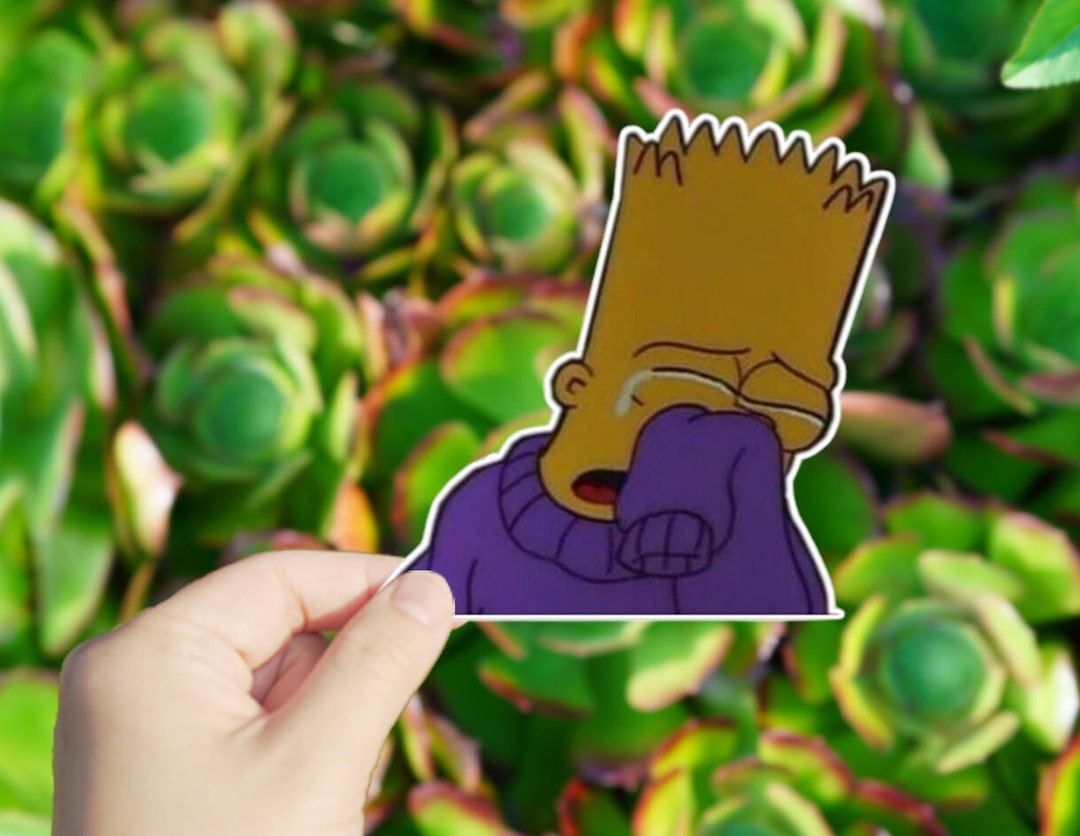 1 Pc Crying Simpson Vinyl Sticker,sticker for Tablet Laptop Wall Car ...