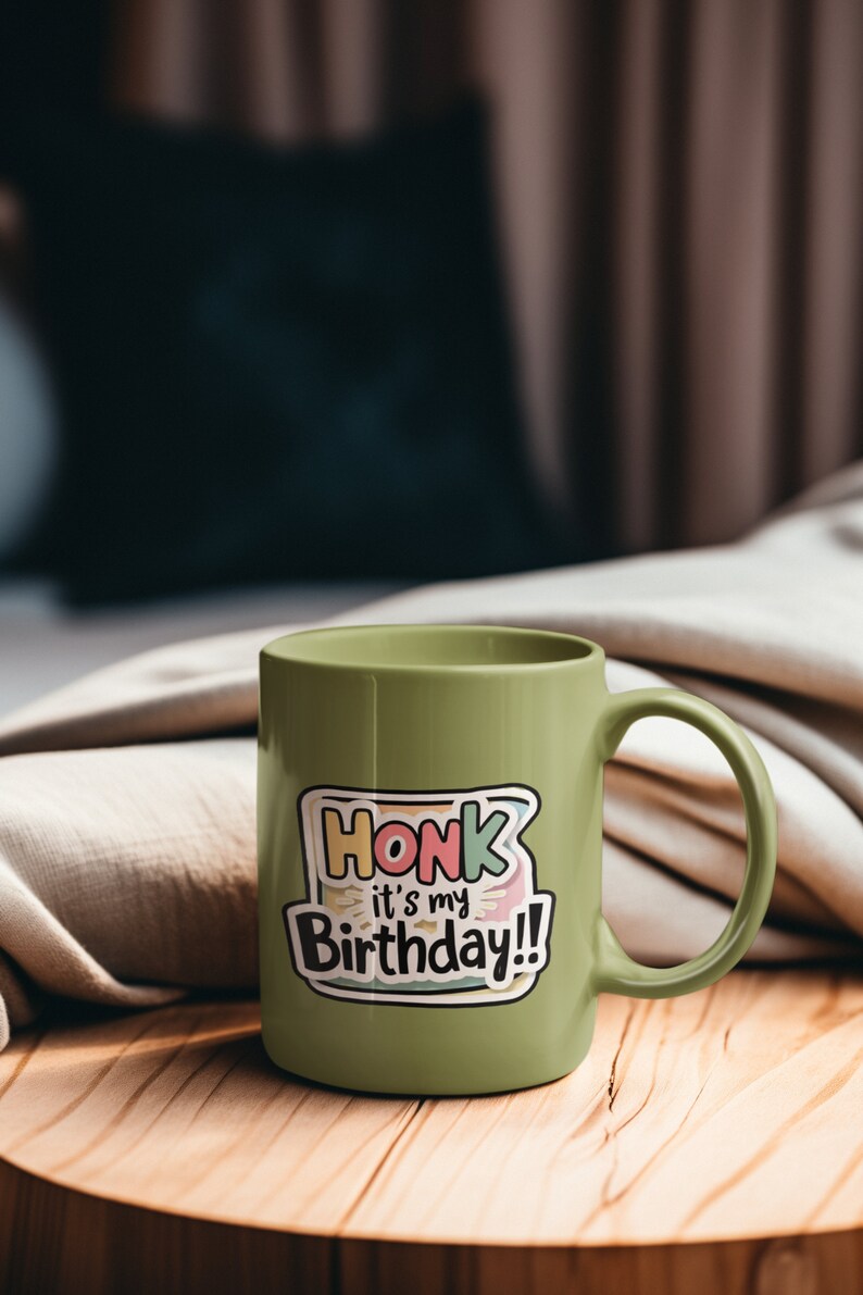 1 Pc "honk It's My Birthday!!" Vinyl Sticker , Sticker for Tablet ...