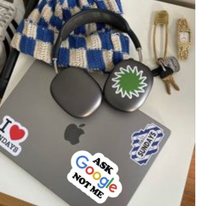 1 Pc "ask Google Not Me" Sticker, Vinyl Stickers, Digital Printing ...
