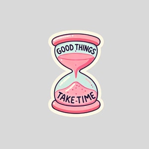 1 Pc Patience Hourglass Vinyl Sticker,sticker for Tablet Laptop Wall ...