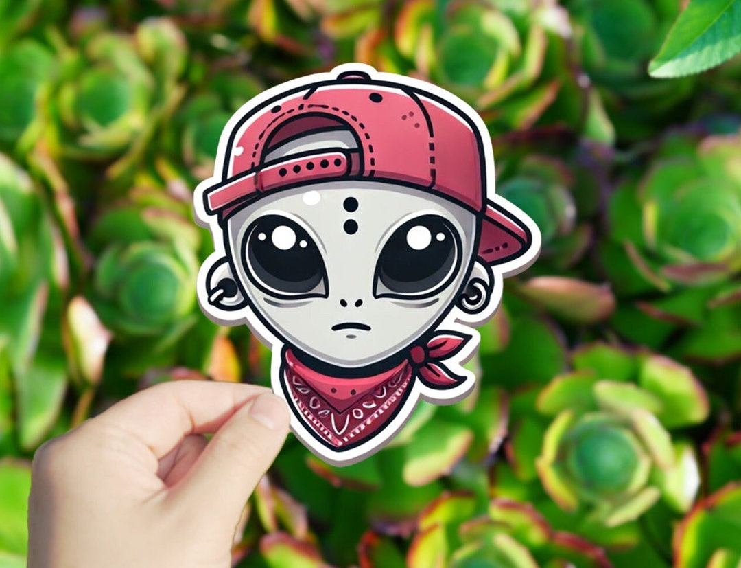 1 Pc Urban Alien Vinyl Sticker,stickers for Tablets Laptop Wall Windows ...