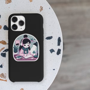 1 Pc Lofi Study Girl Vinyl Sticker,stickers for Tablets Laptop Wall ...