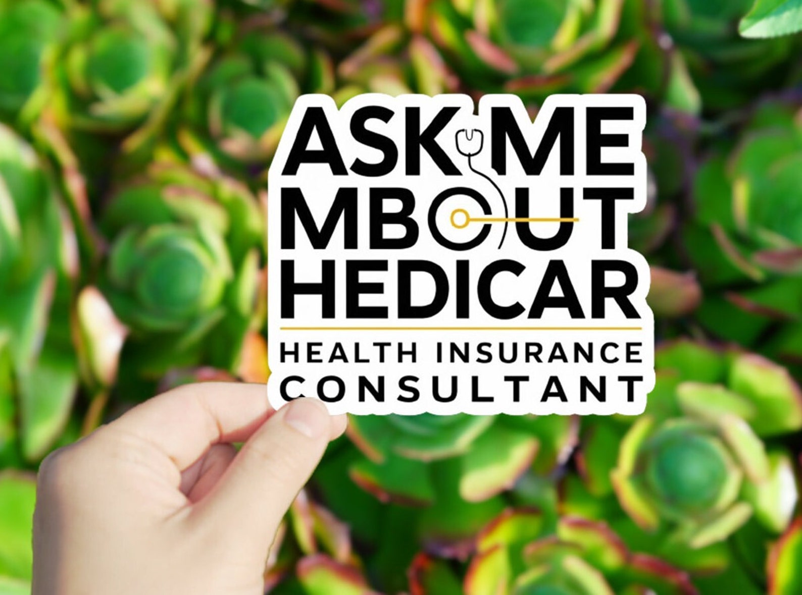 1 Pc "ask Me About Medicare" Vinyl Sticker , Sticker for Tablets Laptop ...