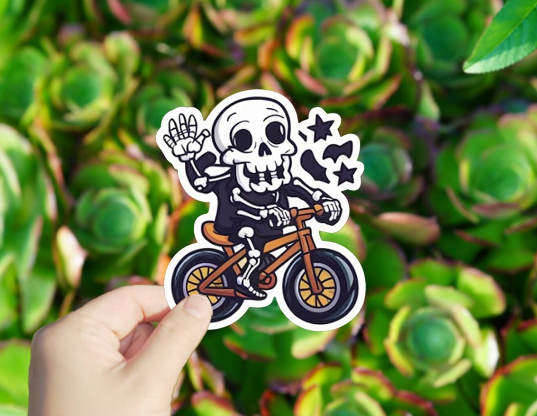 1 Pc Spooky Bike Ride Vinyl Sticker,sticker for Tablet Laptop Wall Car ...