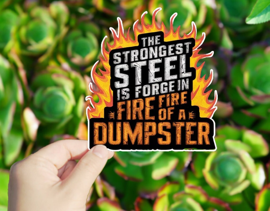 1 Pc the Strongest Steel Vinyl Sticker , Sticker for Tablets Laptop ...
