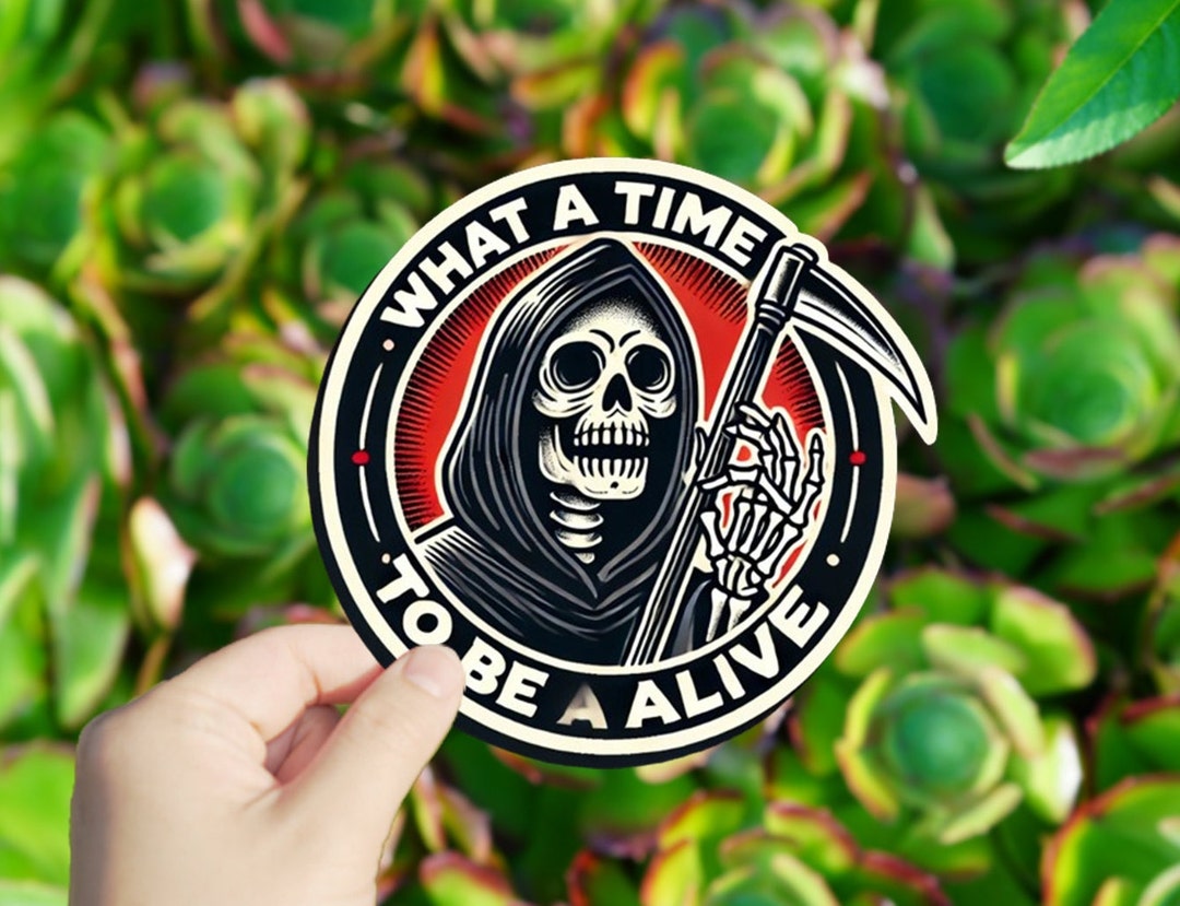 1 Pc Ironic Reaper Vinyl Sticker,sticker for Tablet Laptop Wall Car ...