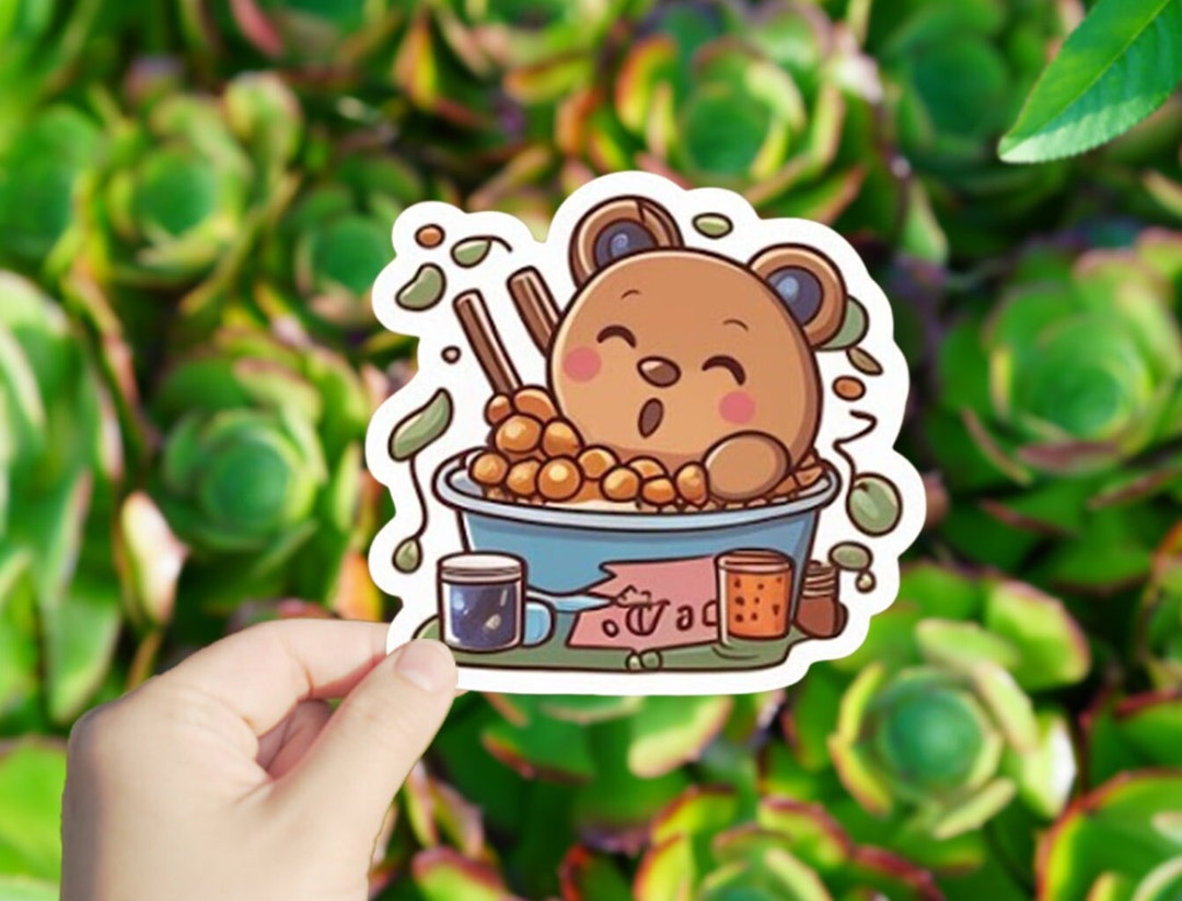 1 Pc Boba Joy Bear Vinyl Sticker,sticker for Tablet Laptop Wall Car ...