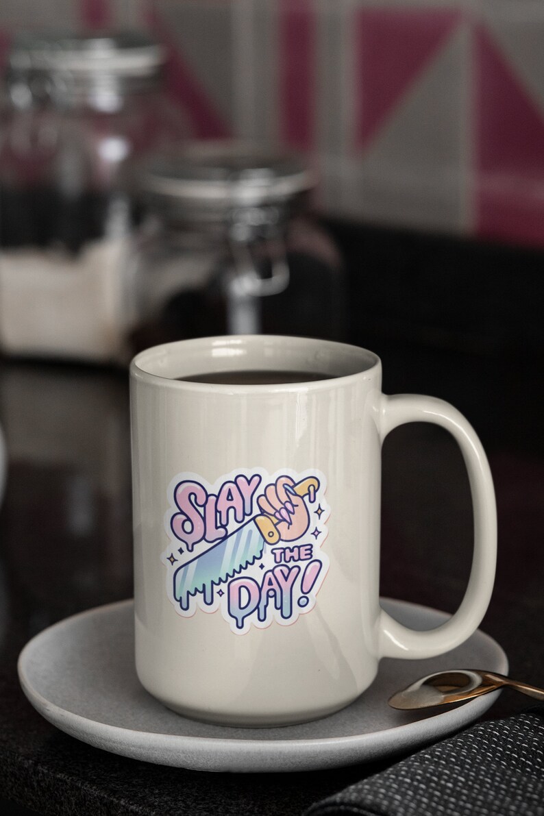 1 Pc "slay THE Day!" Vinyl Sticker,stickers for Tablets Laptop Wall ...