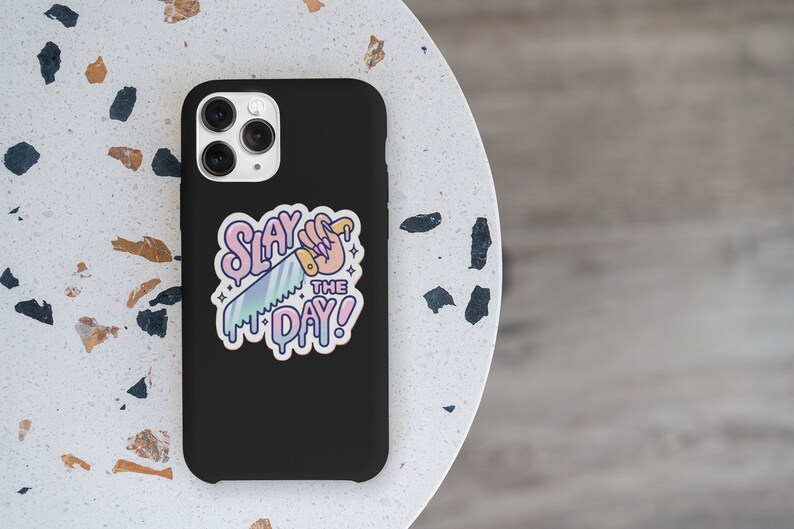 1 Pc "slay THE Day!" Vinyl Sticker,stickers for Tablets Laptop Wall ...