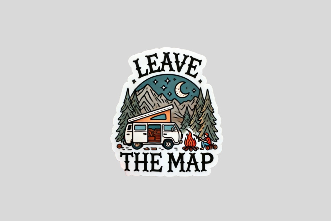 1 Pc Leave the Map Adventure Vinyl Sticker,stickers for Tablets Laptop ...