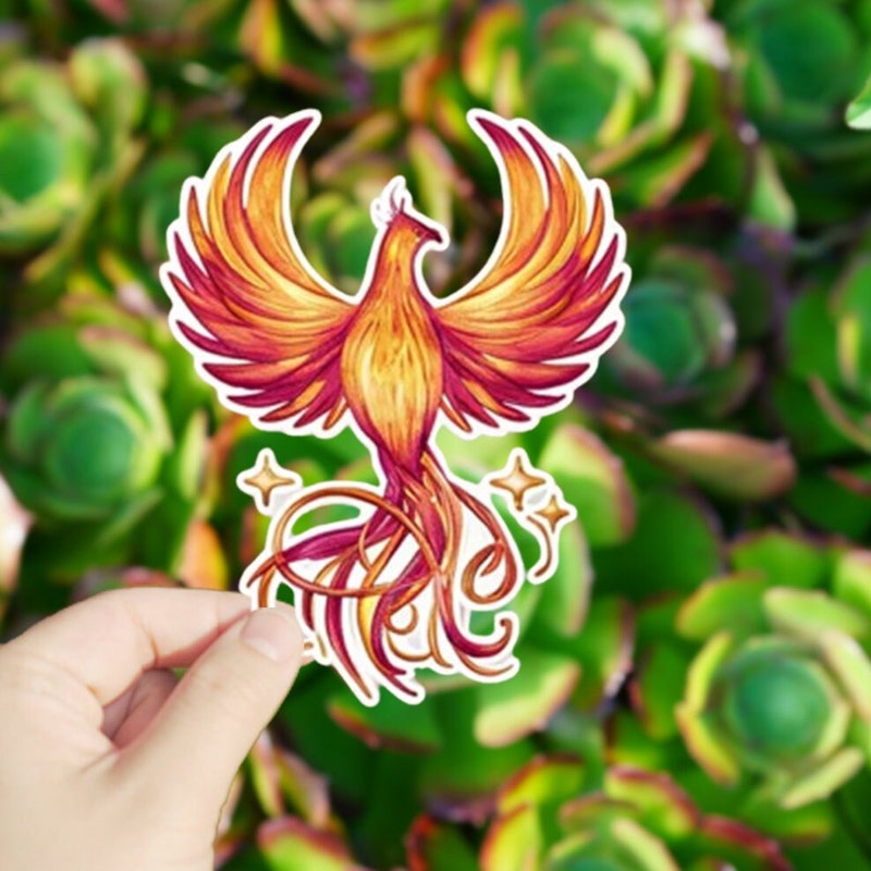 Phoenix Rising Car Decal - Etsy