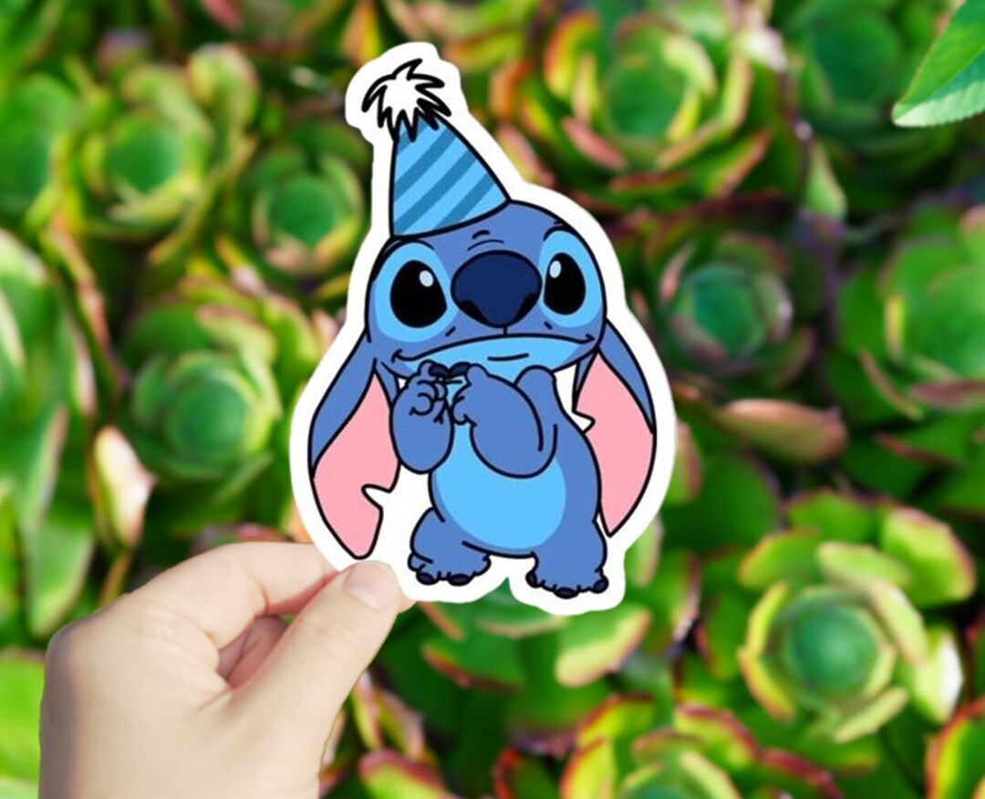 1 Pc Cute Stich Sticker, Vinyl Stickers, Digital Printing, Sticker ...
