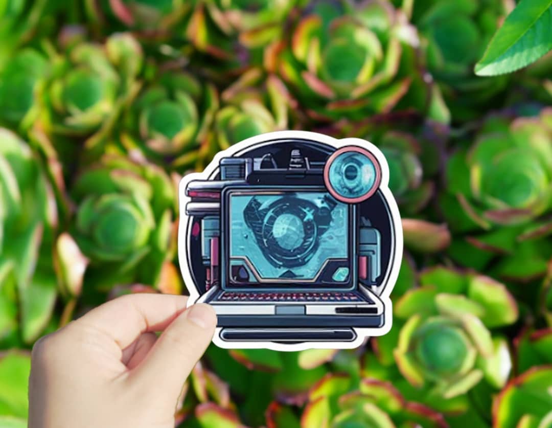 1 Pc Cyber Control Station Vinyl Sticker,sticker for Tablet Laptop Wall ...