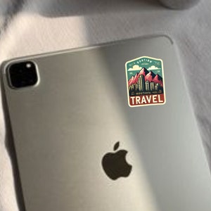 1 Pc Urban Mountain Adventure Vinyl Sticker,sticker for Tablet Laptop ...