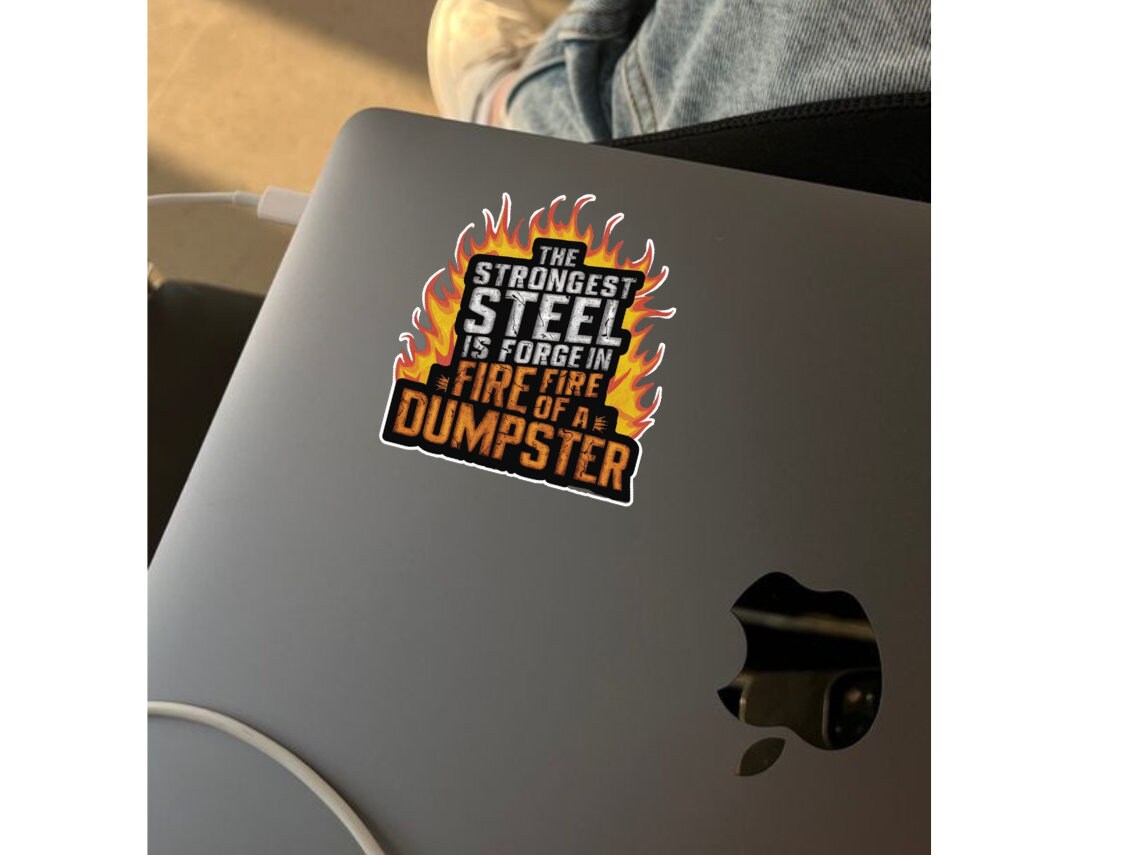 1 Pc the Strongest Steel Vinyl Sticker , Sticker for Tablets Laptop ...