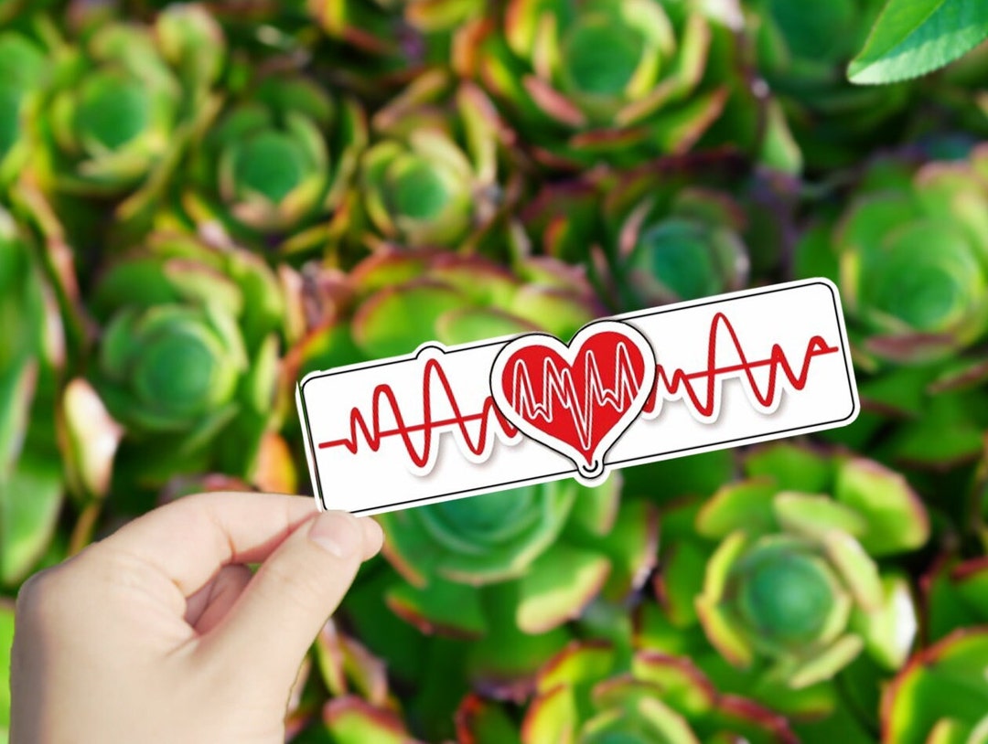 1 Pc Heartbeat Love Vinyl Sticker,sticker for Tablet Laptop Wall Car ...