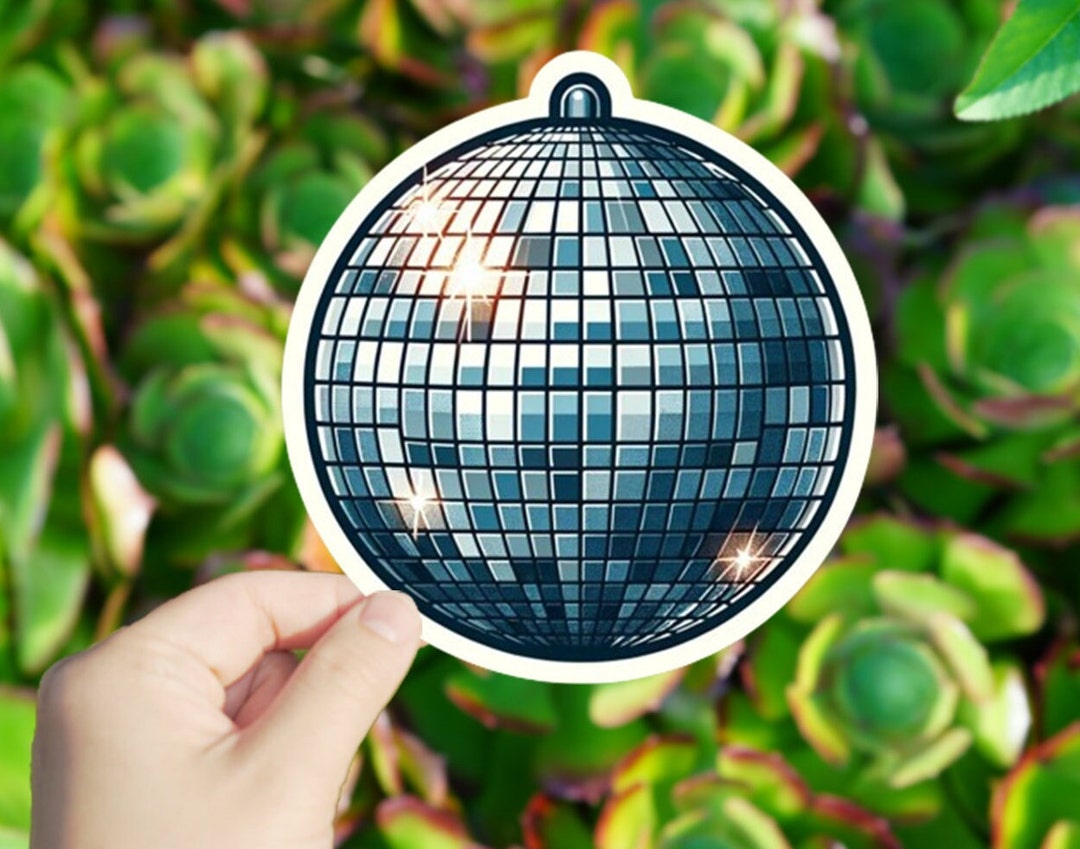 1 Pc A Disco Ball Sticker, Vinyl Stickers, Digital Printing, Sticker ...