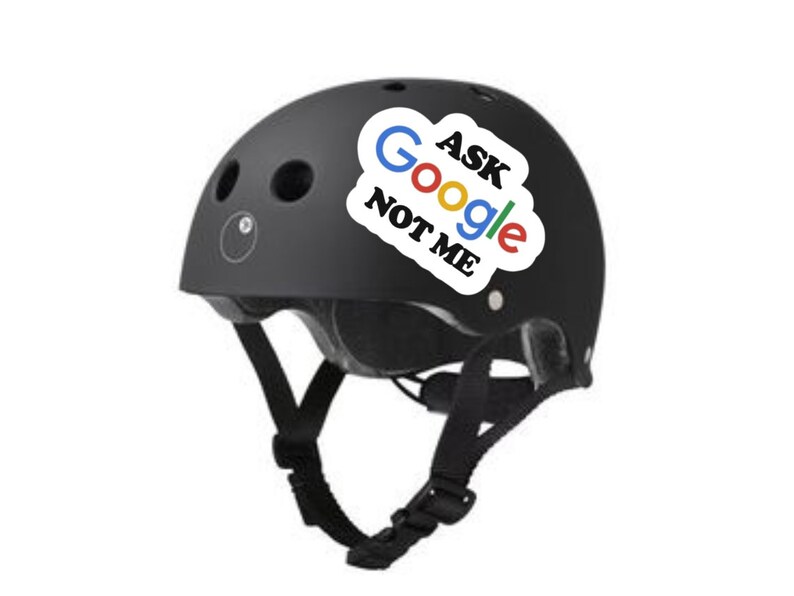 1 Pc ask Google Not Me Sticker, Vinyl Stickers, Digital Printing ...