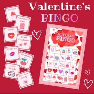 Valentine's Day Bingo Game / Classroom Party / Girl's Night in ...
