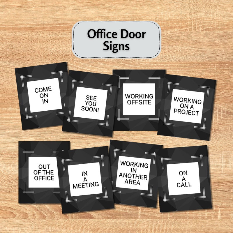 In and Out Office Signs - Etsy