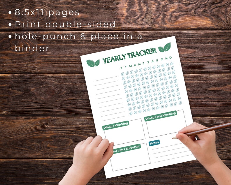 Printable Gardening Planner and Journal, Plant Tracker, Plant Care ...