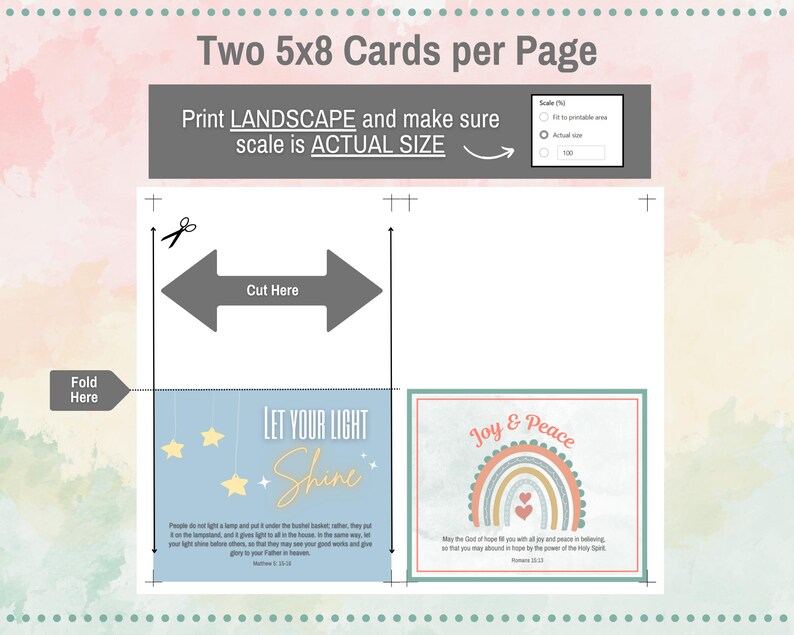 Encouraging Bible Verse Cards, Scripture Gift, Biblical, Encouragement ...