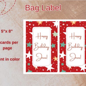 Happy Birthday Jesus Family Christmas Activity, Religious Christian ...