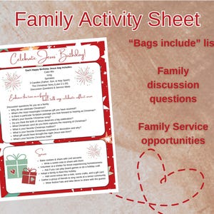 Happy Birthday Jesus Family Christmas Activity, Religious Christian ...