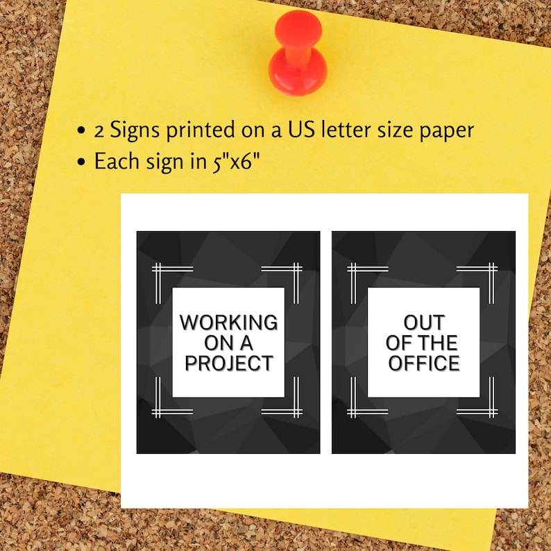 Office Signs for Door, Out of Office, on a Call, Printable, Office ...