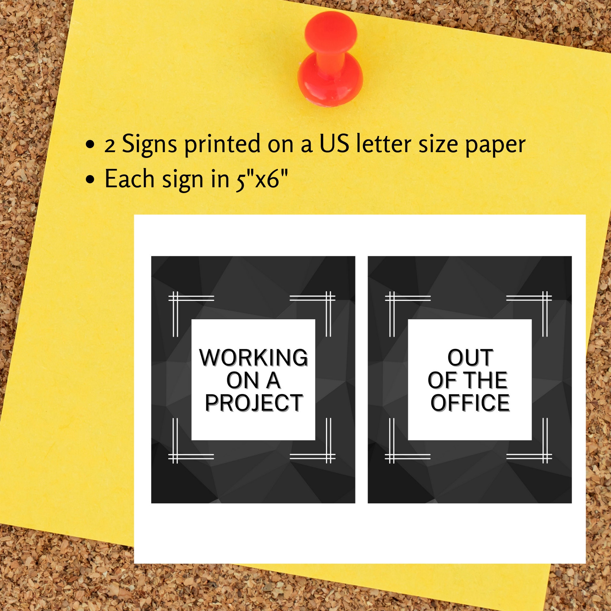 Office Signs for Door, Out of Office, on a Call, Printable, Office ...