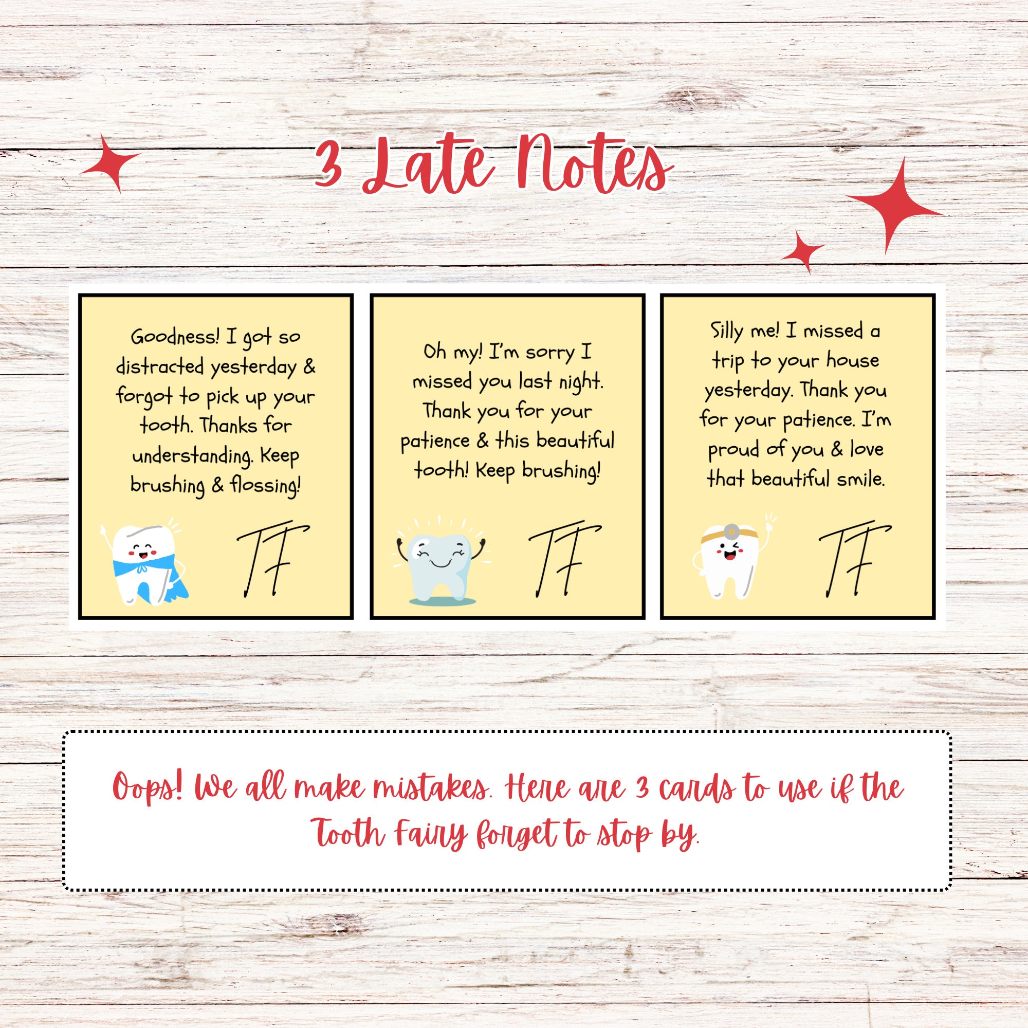 Notes From the Tooth Fairy, Tooth Fairy Notes, Office of the Tooth ...