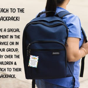 Editable Blessing of the Backpack Tag, School Year Prayer for Children ...